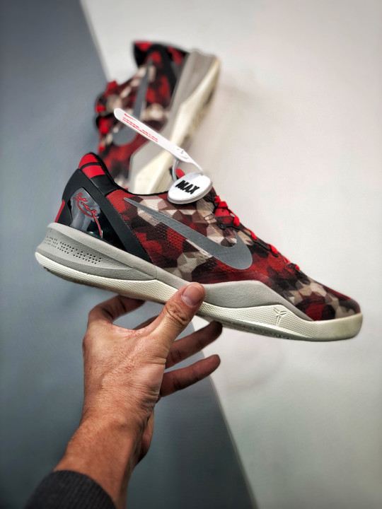 Nike Kobe 8 System " Milk Snake " University Red/Sail-Noble Red-Pearl ...